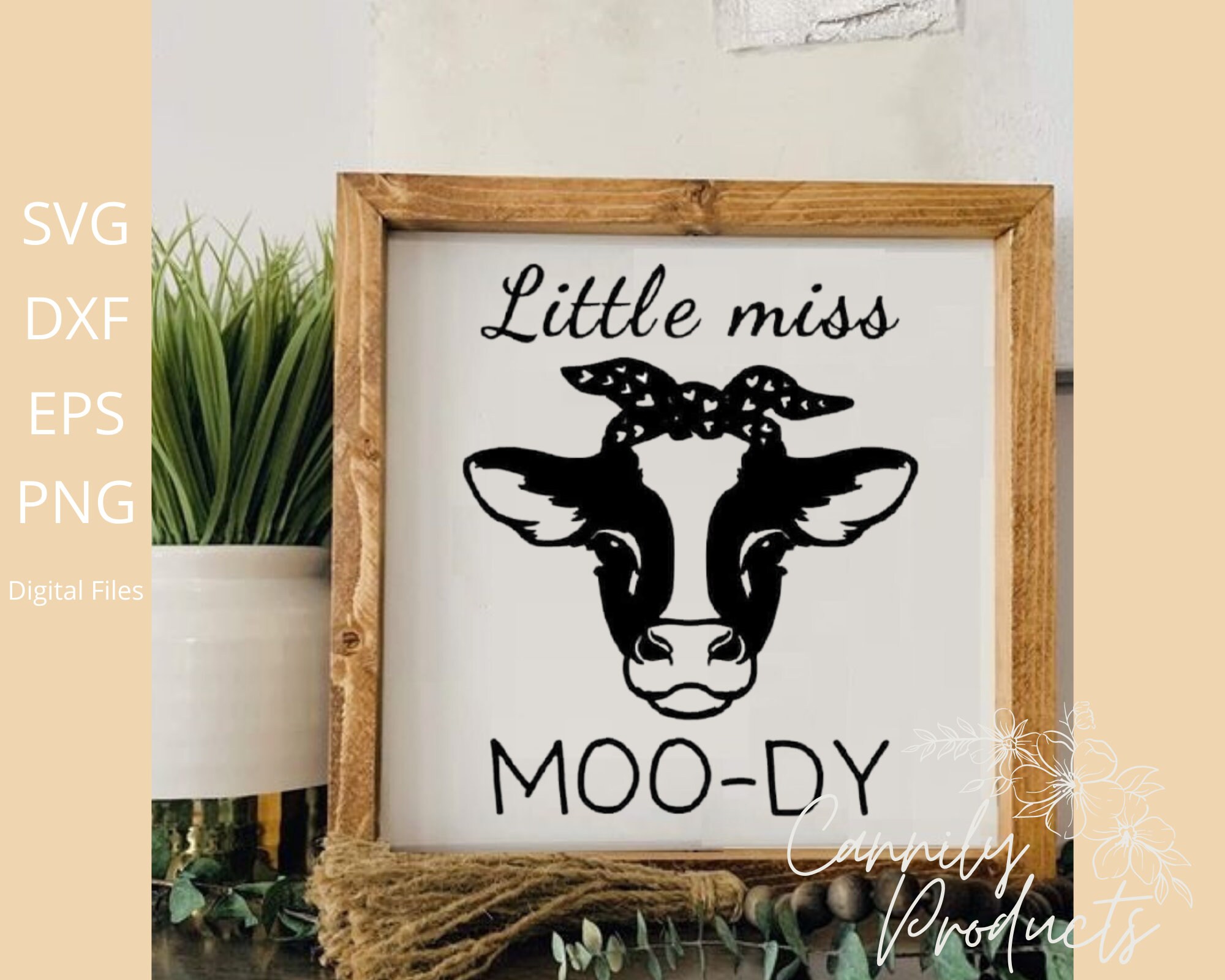 Little Miss Moo-dy Cow Digital Download File for Children's Outfit ...
