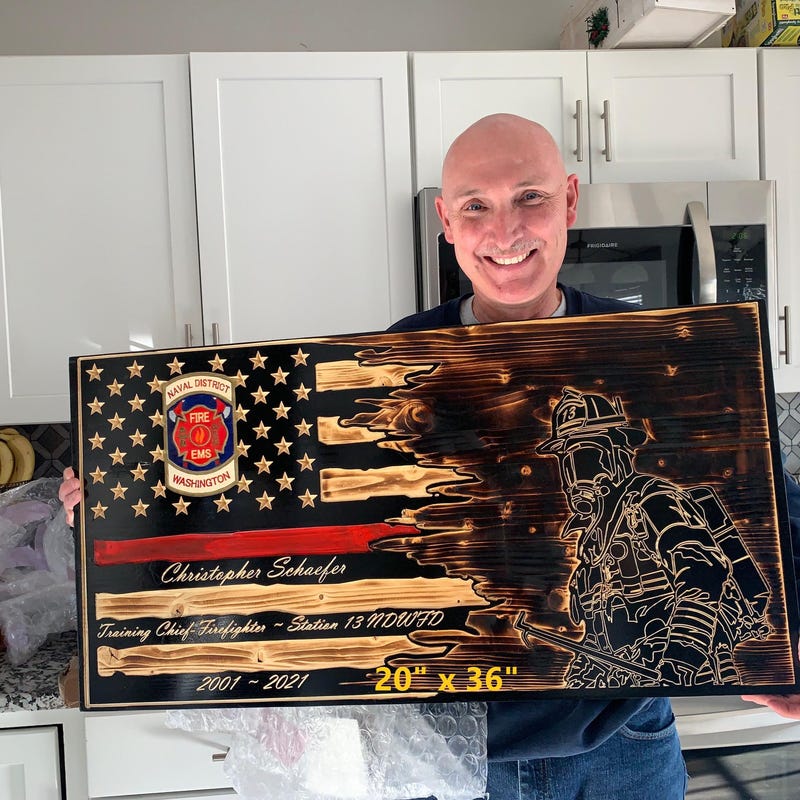 Firefighter Plaque - Etsy