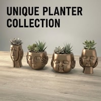 Modern Plant Pot STL File for 3D Printing, Unique Planter Design ...