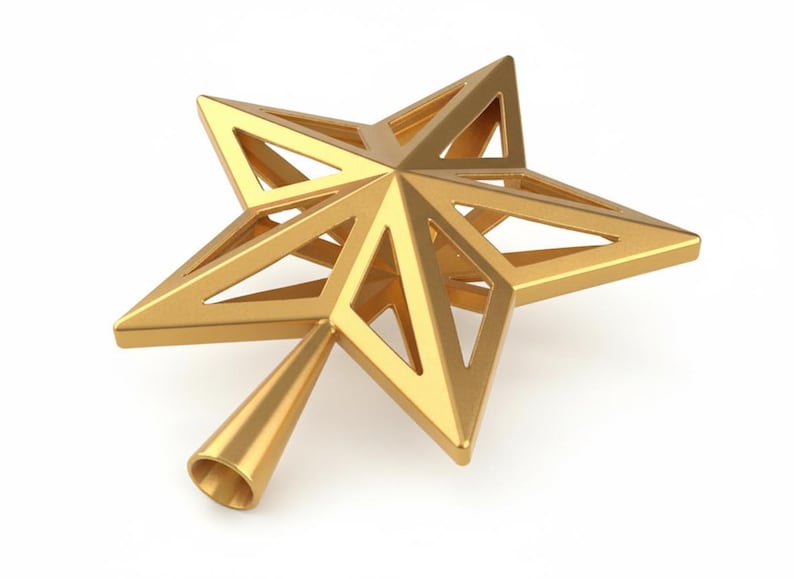 Geometric Star Christmas Tree Topper STL File – 3D Printable - Etsy