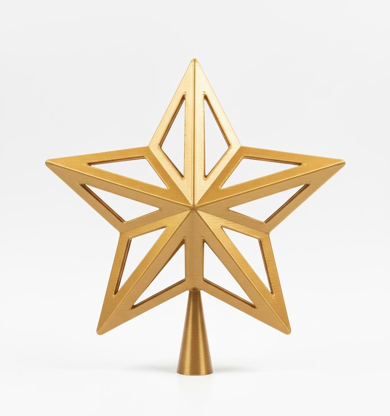 Geometric Star Christmas Tree Topper STL File – 3D Printable - Etsy