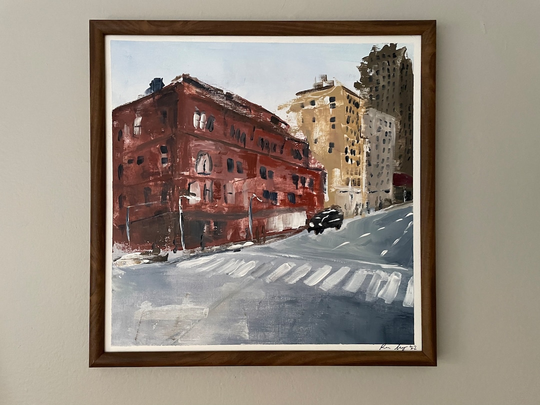 Downtown Messy Loose Art Style City Street New York City Inspired ...