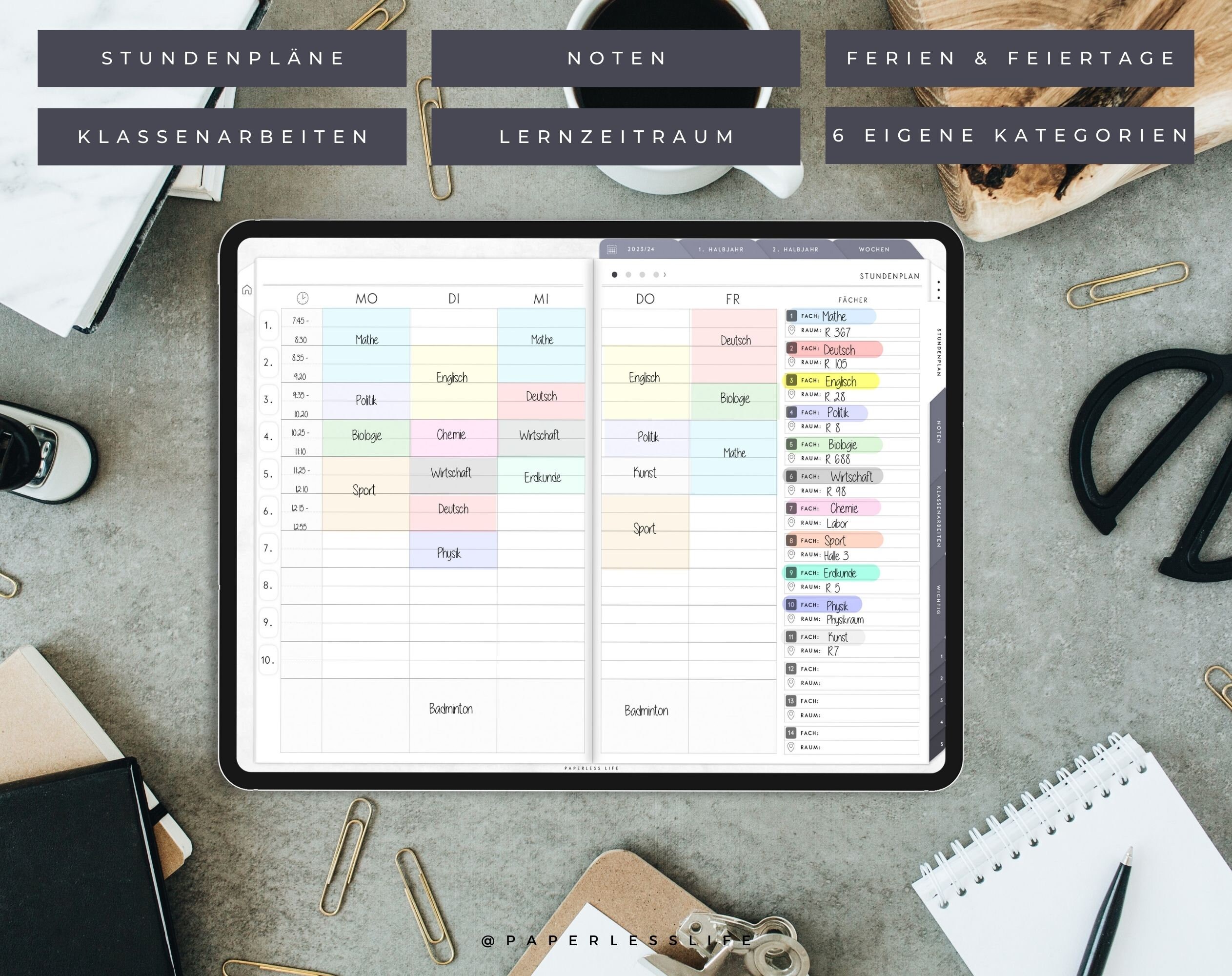 Digital Homework Booklet 2023/24 study-buddy // Digital School Planner ...