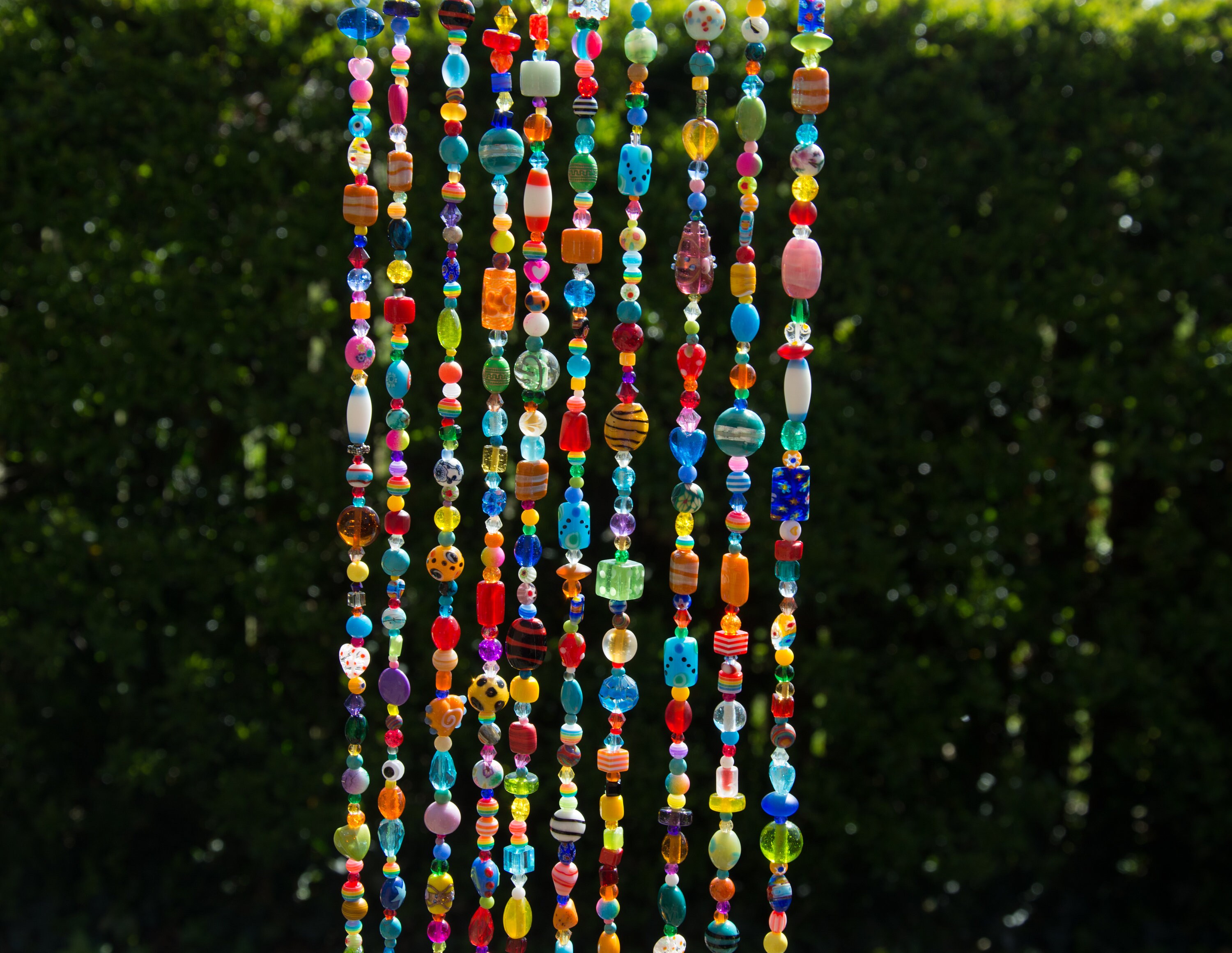 Colourful Handmade Bohemian Beaded Curtain Strands - Etsy UK