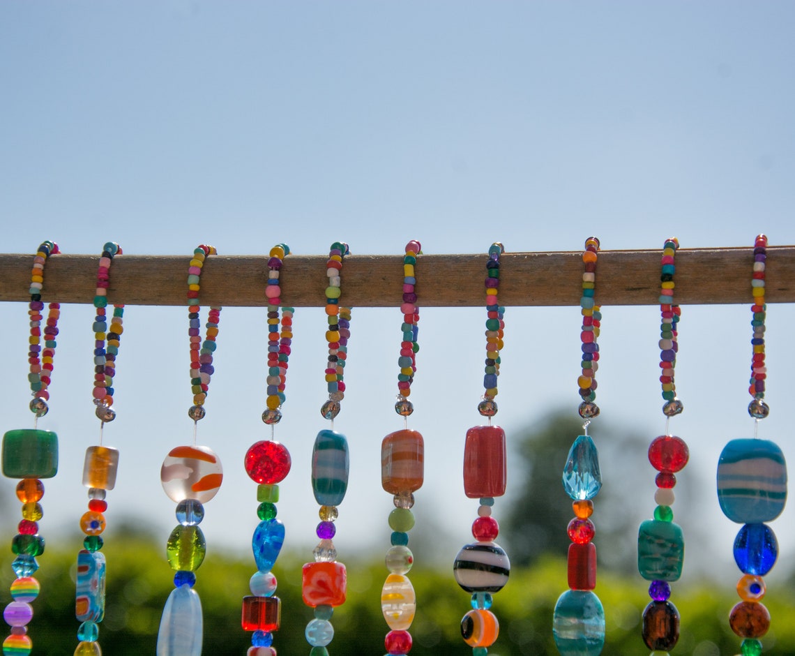 Colourful Handmade Bohemian Beaded Curtain Strands - Etsy