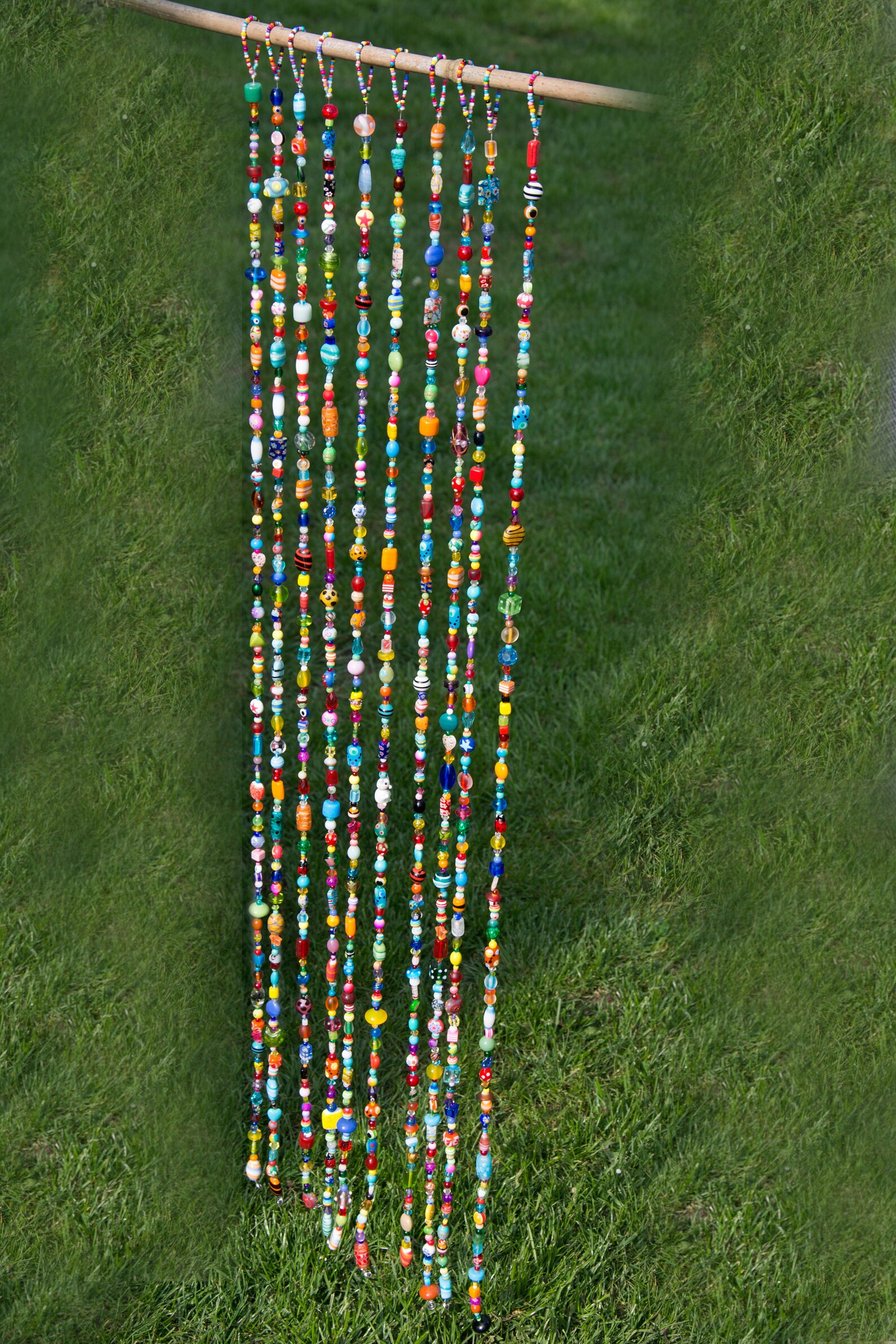 Colourful Handmade Bohemian Beaded Curtain Strands - Etsy UK