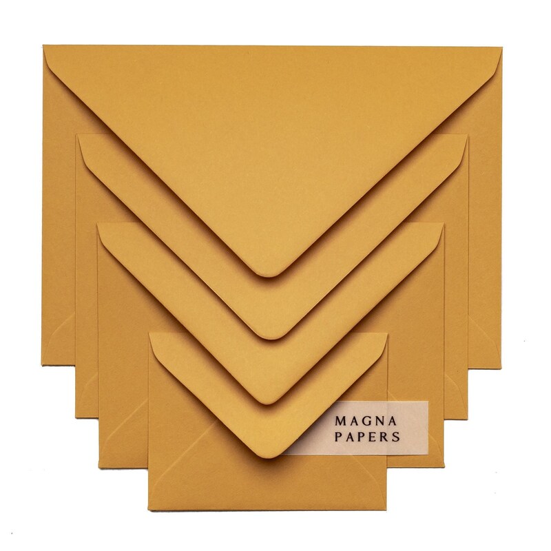 Yellow Envelopes - Etsy UK