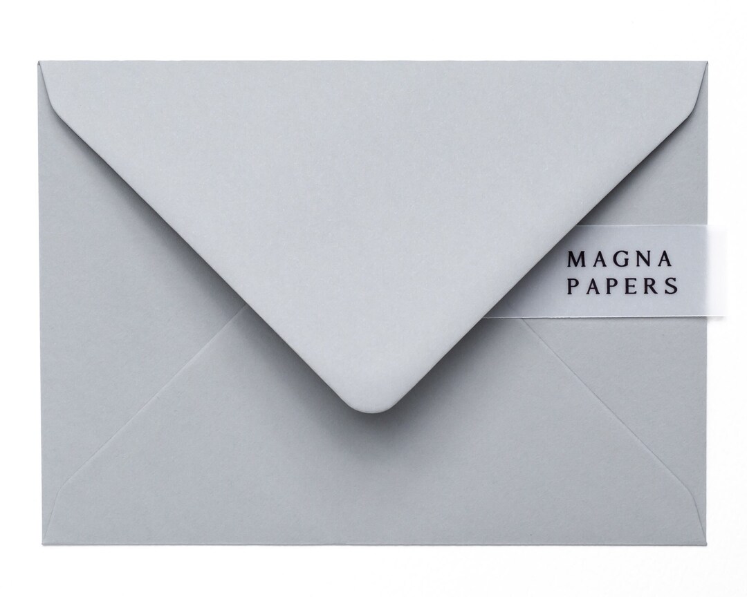 Premium Mid Grey Envelopes 5x7 (133x184mm) | 135gsm Grey Envelopes ...