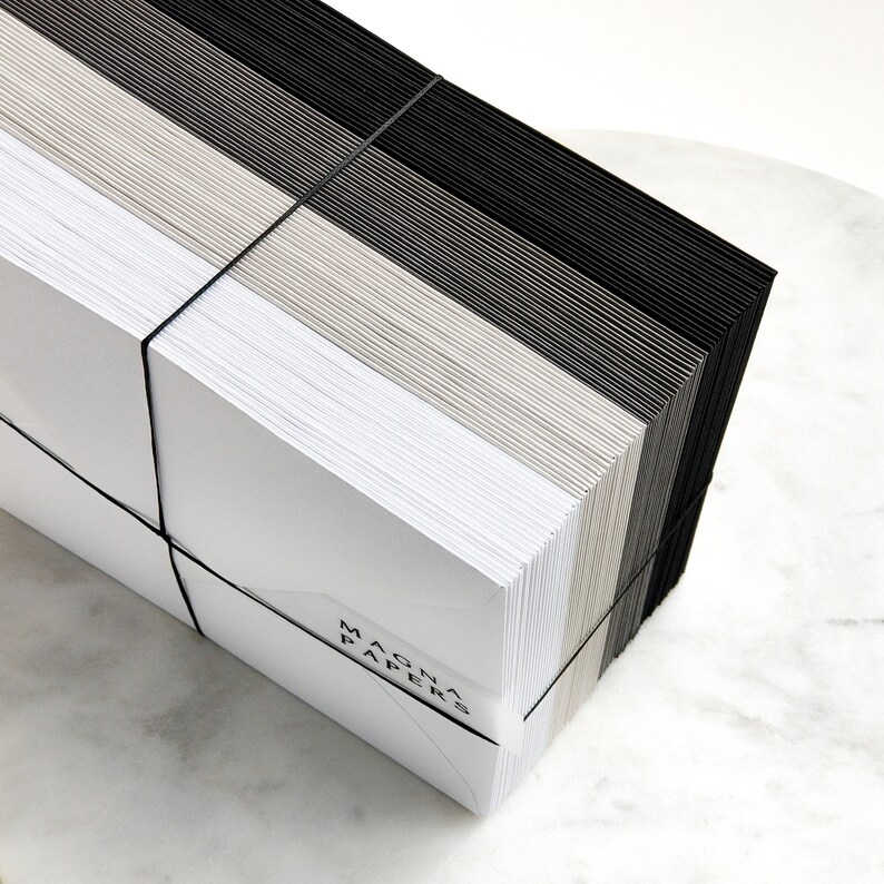 Jet Black Square Envelopes (155x155mm): 135gsm Textured Euro Flap - Etsy