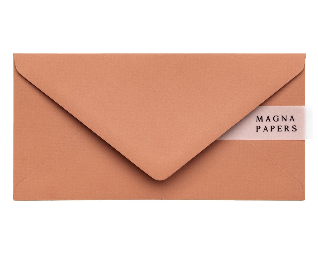 Premium Terracotta Envelopes DL (110x220mm) | Luxury 135gsm | Wedding ...
