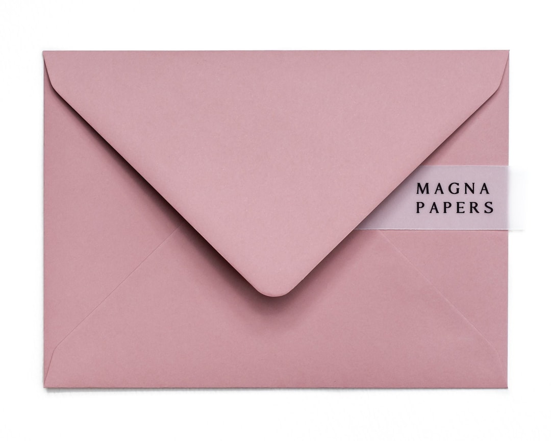Premium Dusty Rose Envelopes 5x7 (133x184mm) US A7 | Quality ...