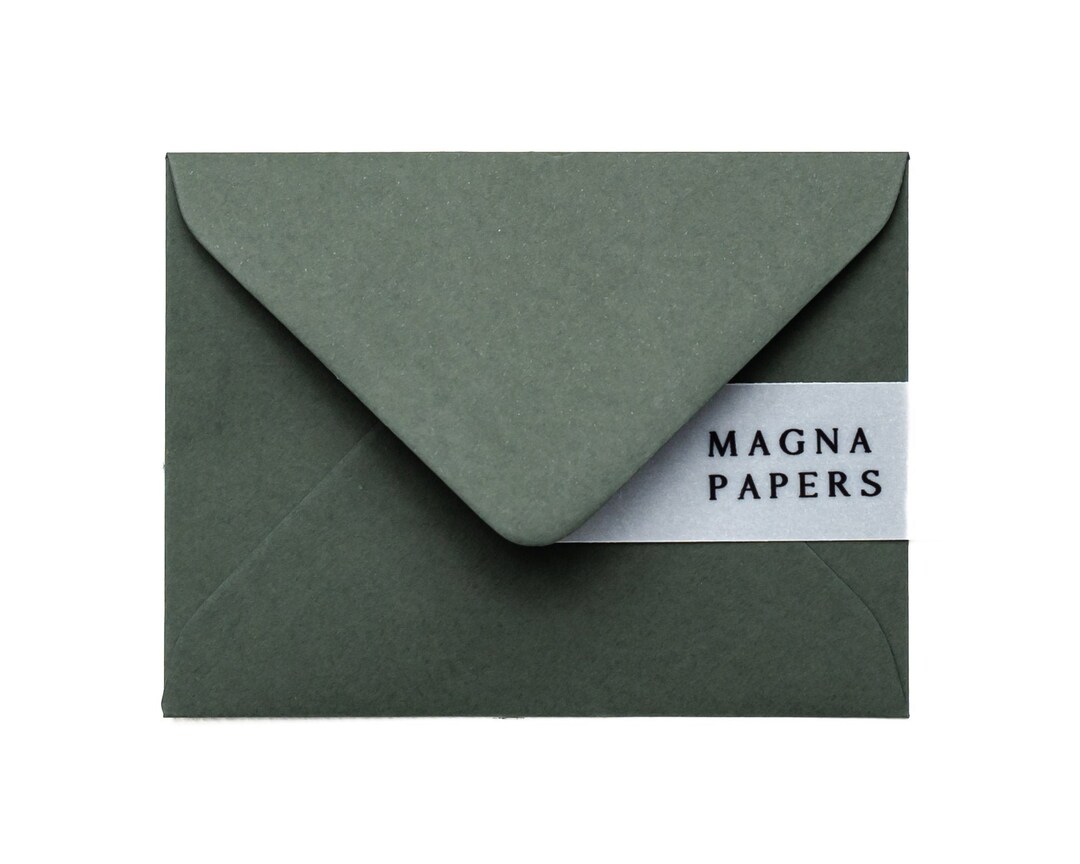 Premium Khaki Envelopes C7 (82x113mm) A7 Small Wedding Invitation ...