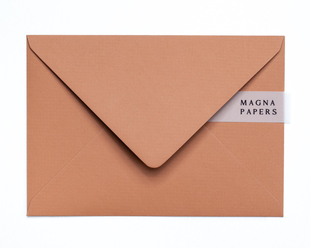 Premium Terracotta Envelopes 5x7 133x184mm US A7 Euro Wedding ... Premium Terracotta Envelopes 5x7 133x184mm US A7 Euro Wedding ...