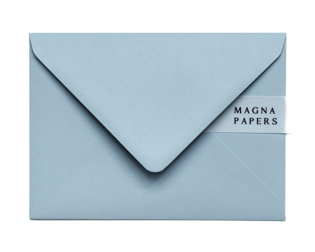 Dusty Blue Envelopes 5x7 133x184mm US A7 Wedding Invitation - Etsy