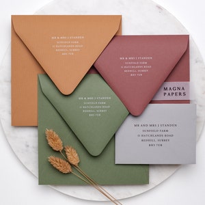Premium Terracotta Envelopes 5x7 (133x184mm) US A7 | Euro Wedding ...