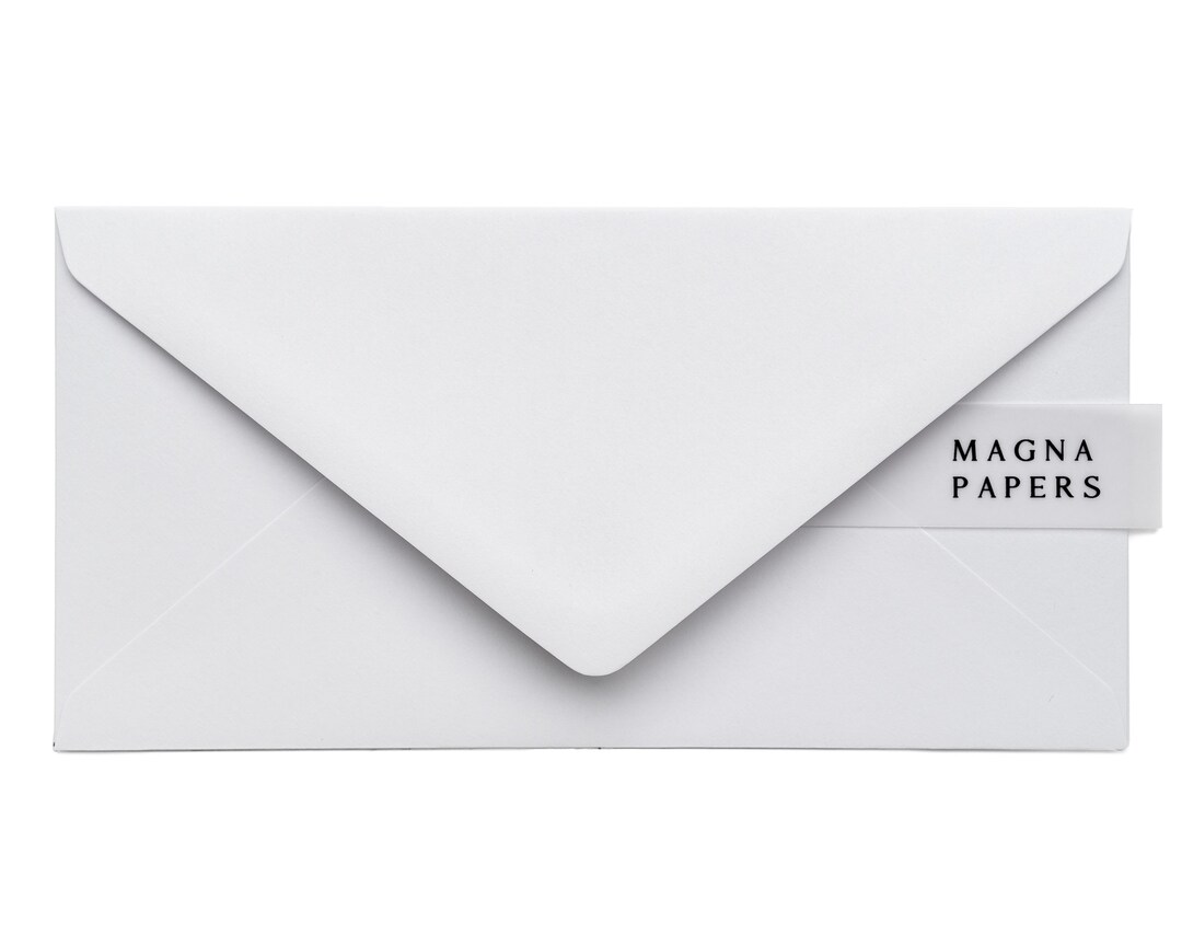 Premium Dove White Envelopes DL (110x220mm) | 135gsm Envelopes ...