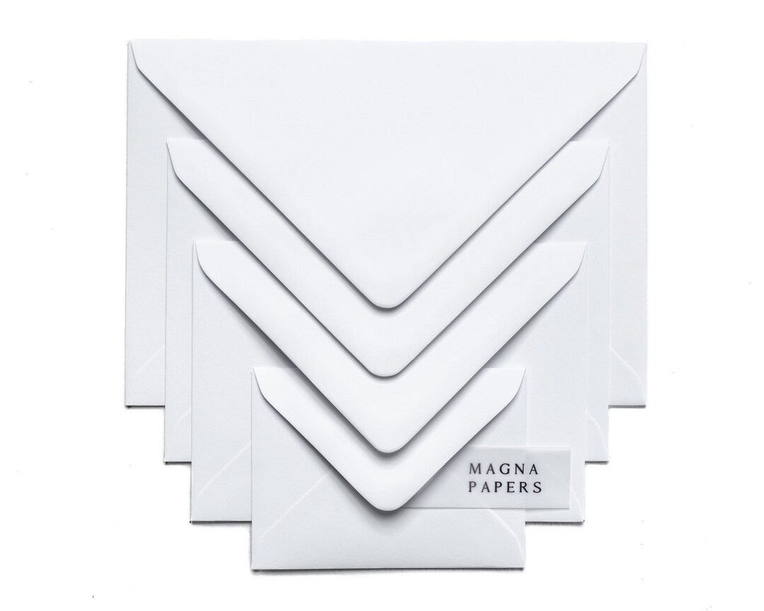 Premium Dove White Envelopes | Luxury 135gsm | C5 (A5), 5x7, C6 (A6 ...