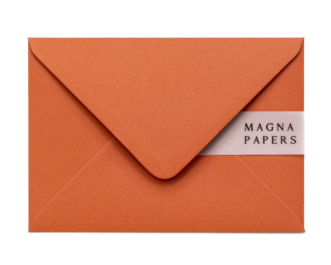Premium Burnt Orange Envelopes C6 (114x162mm) A6 Small Wedding ...