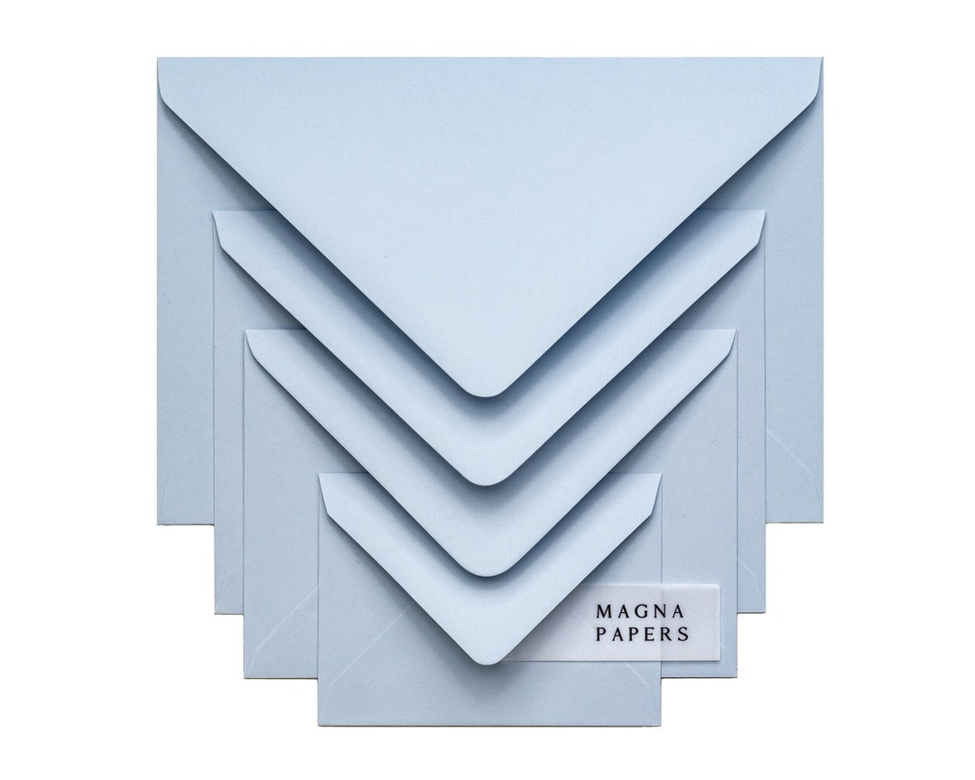 Premium Powder Blue Envelopes | C5 / A5, 5x7 / A9, C6 / A6, C7/ US A7 ...