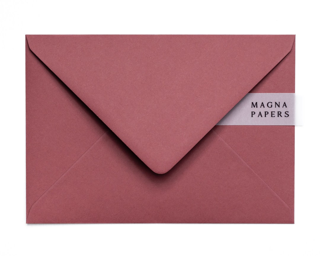 Deep Rose Envelopes A5 152x216mm C5 Wedding Invitation - Etsy