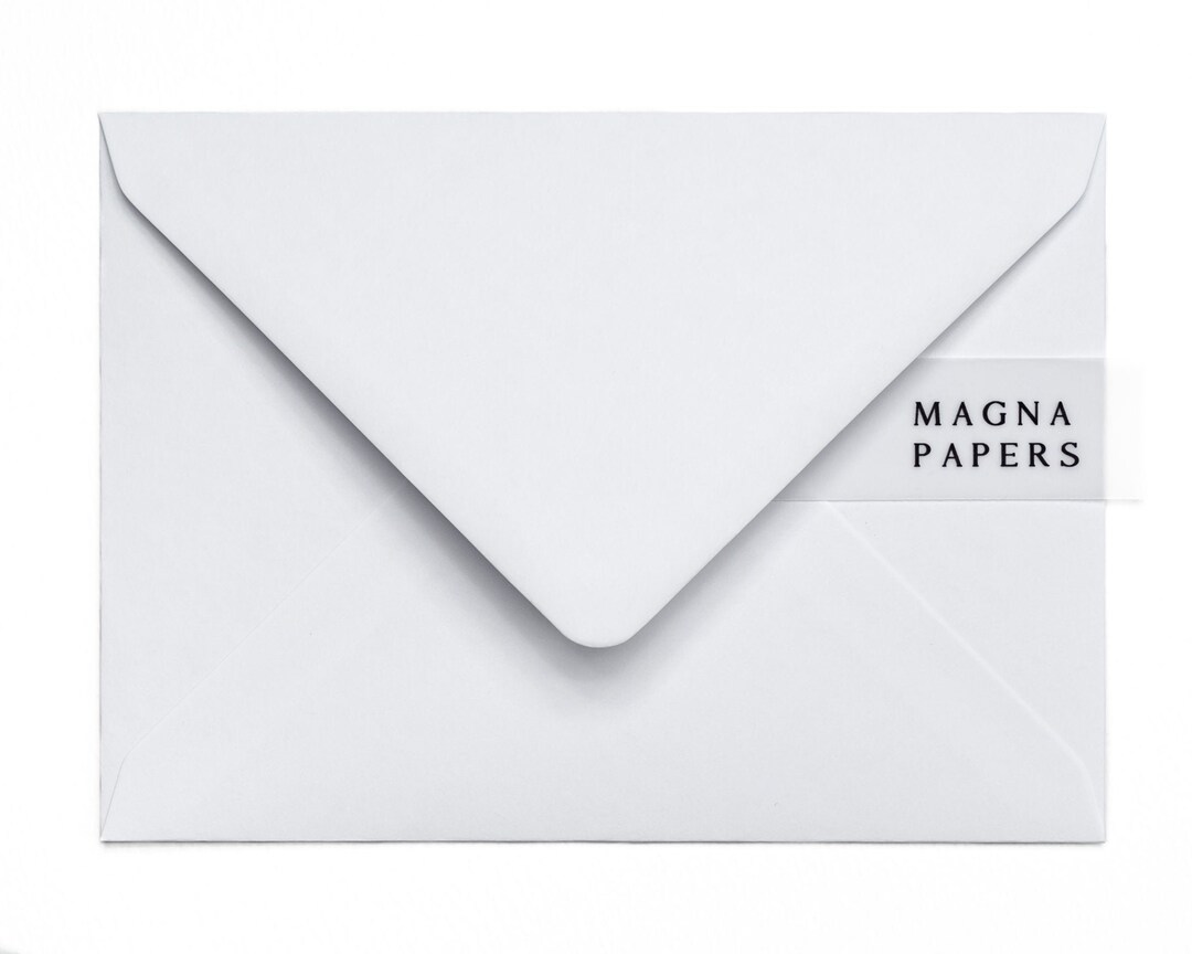 Premium Dove White Envelopes 5x7 (133x184mm) US A7 Wedding Invitation ...