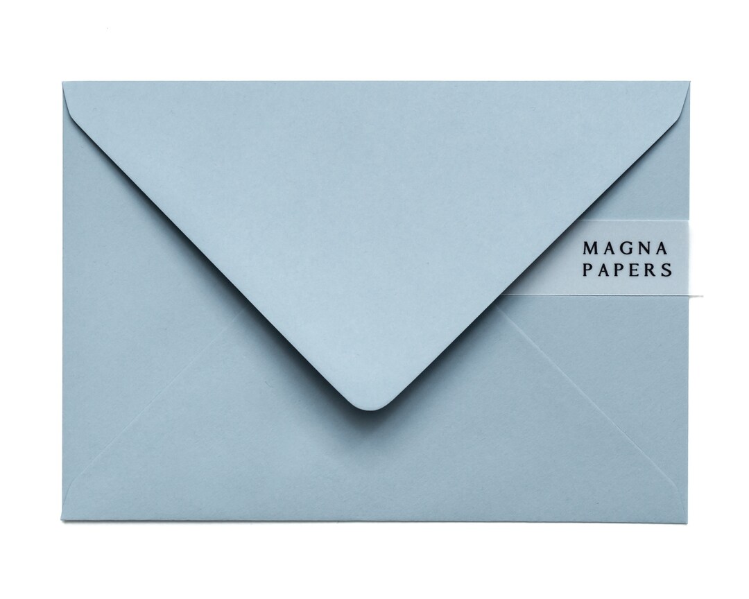 Dusty Blue Envelopes A5 152x216mm C5 Wedding Invitation - Etsy UK