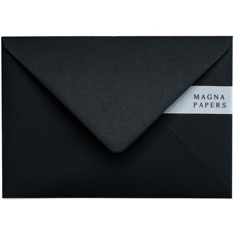 Black Envelope A5 - Etsy UK