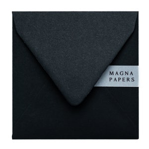 Premium Jet Black Envelopes | Luxury 135gsm | C5/A5, 5x7, C6/A6, C7/A7 ...