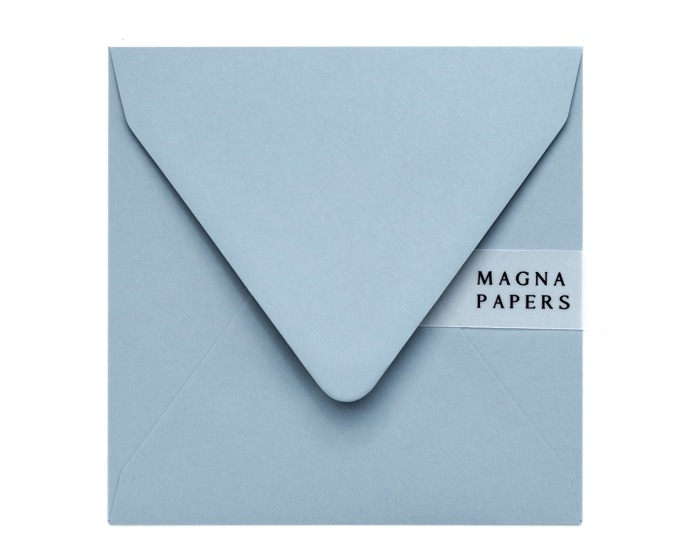 Dusty Blue Square Envelopes 155x155mm Wedding Invitation | Etsy