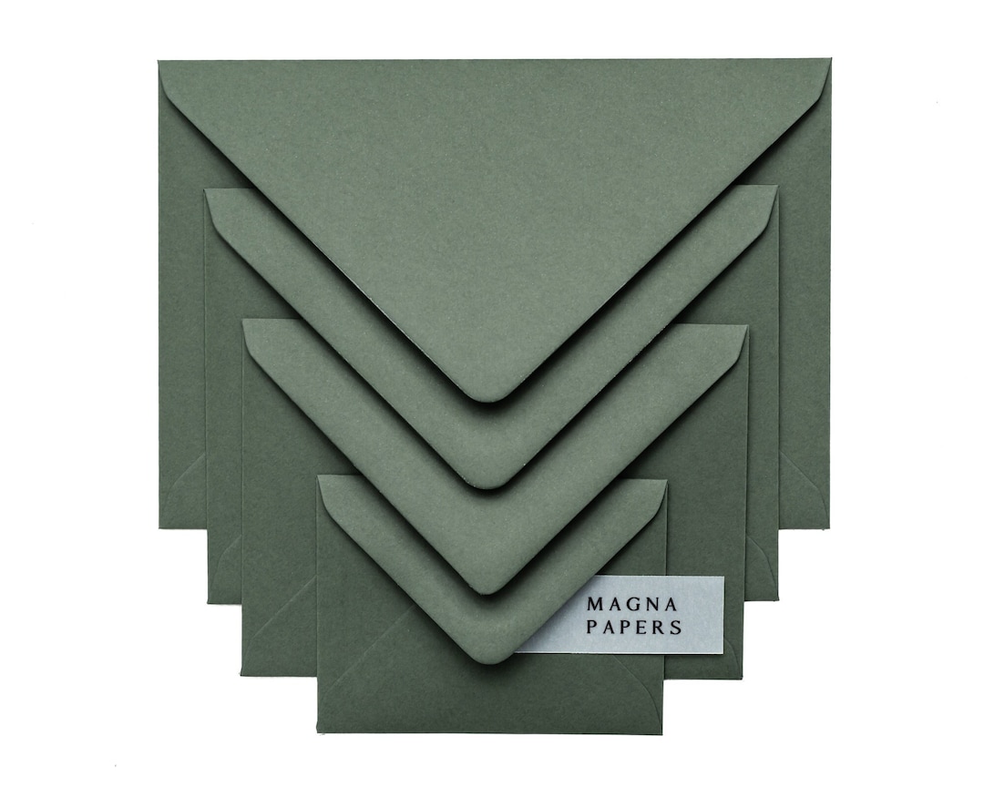 Premium Khaki Envelopes | C5/A5, 5x7, C6/A6, A9, C7/ US A7, DL, Square ...