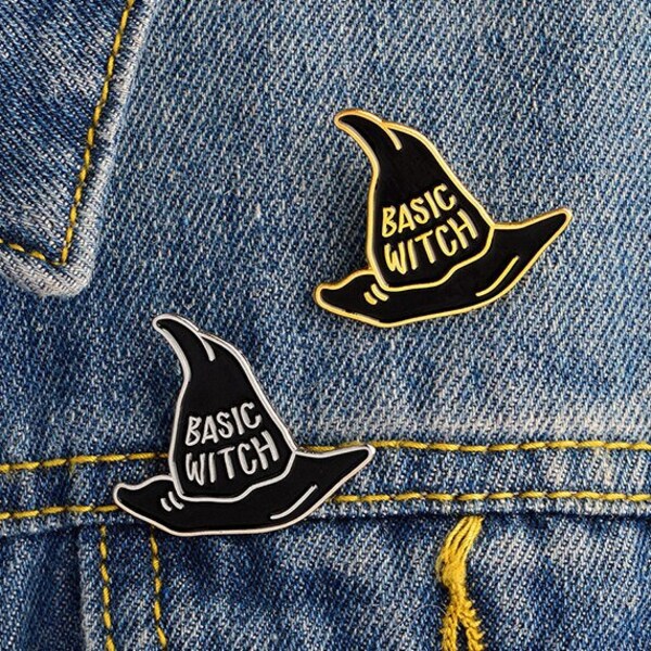 Witch Hat Enamel Pin - Etsy