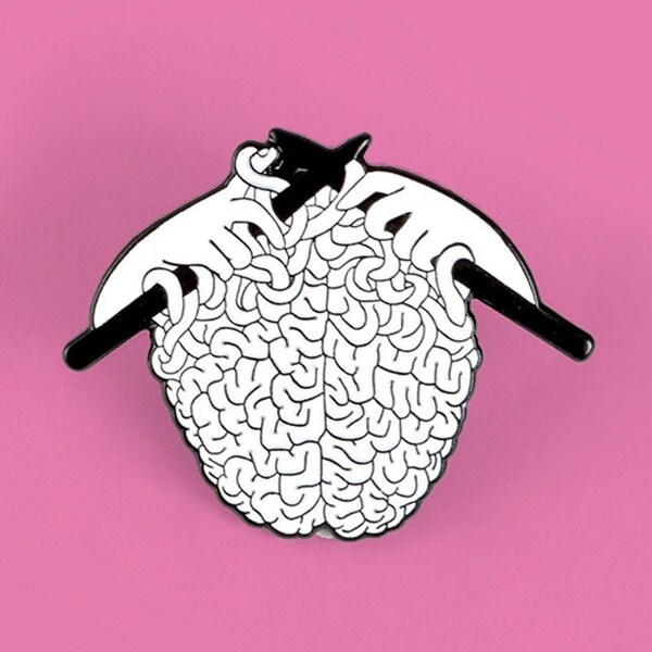 Brain Pin - Etsy
