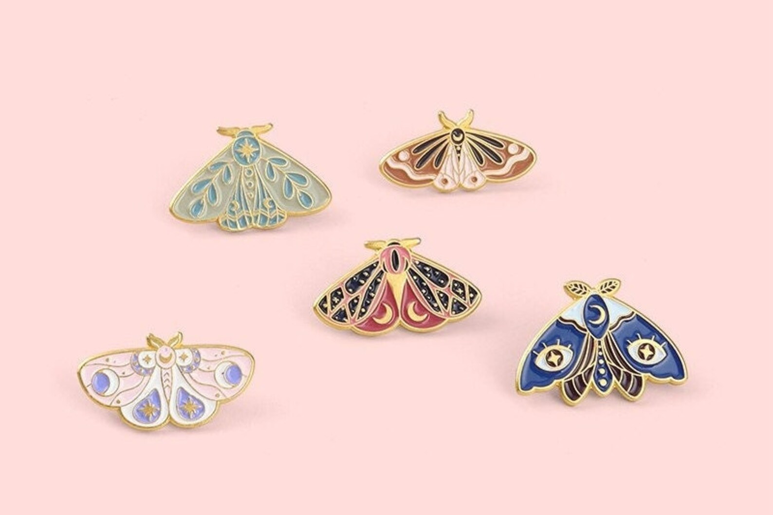 Moth Enamel Pin Butterfly Enamel Pin Eclipse Butterfly Pin - Etsy