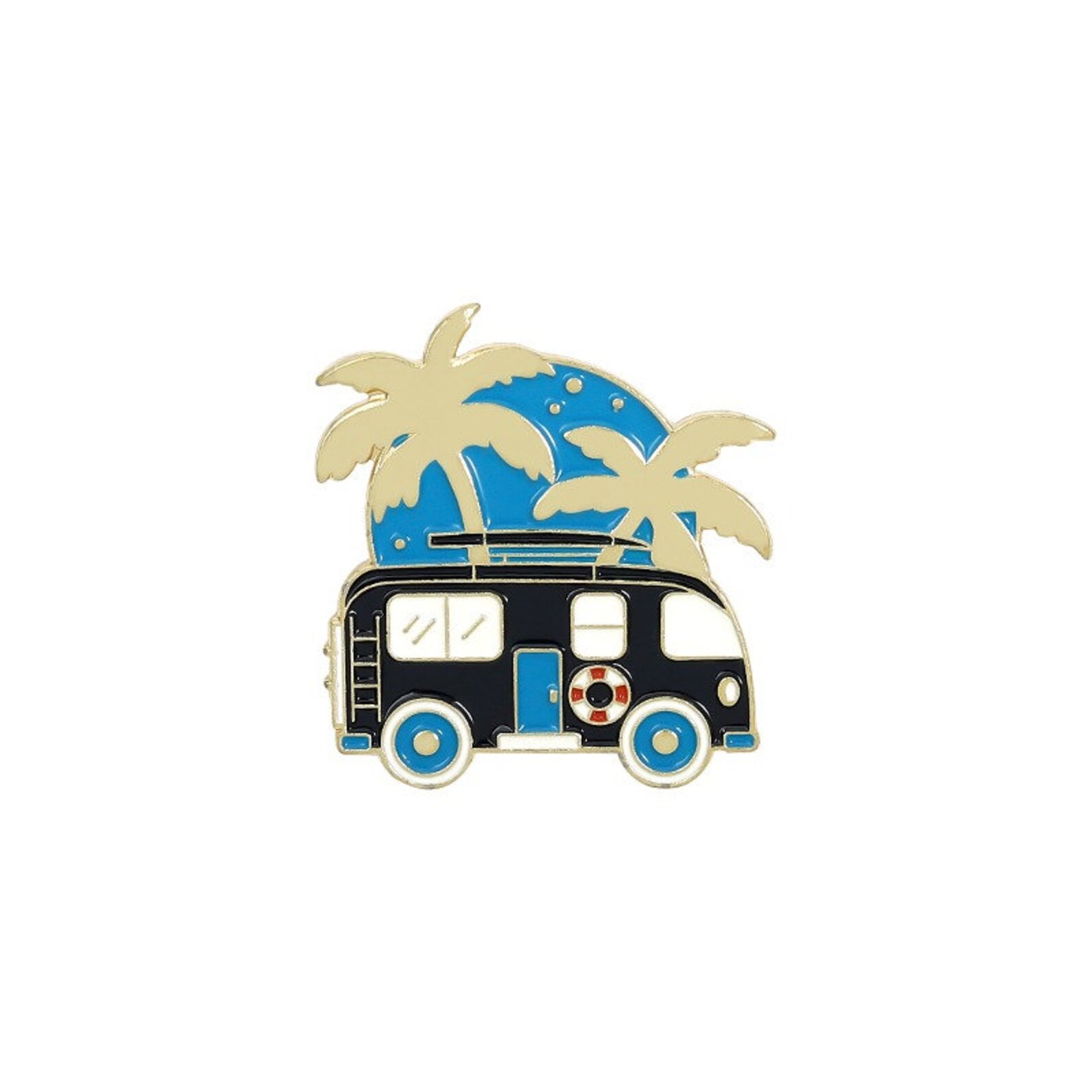 Camper Van Enamel Pin Surf Van Enamel Pin Camper Enamel Pin Etsy