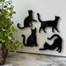 Small Handmade Cat Magnet | Fridge Clay Magnet | Cat Magnet Hand ...
