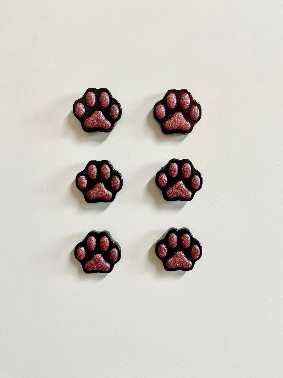 Cute Black Cat Paw Magnet Set Gifts Fridge Magnets Resin - Etsy