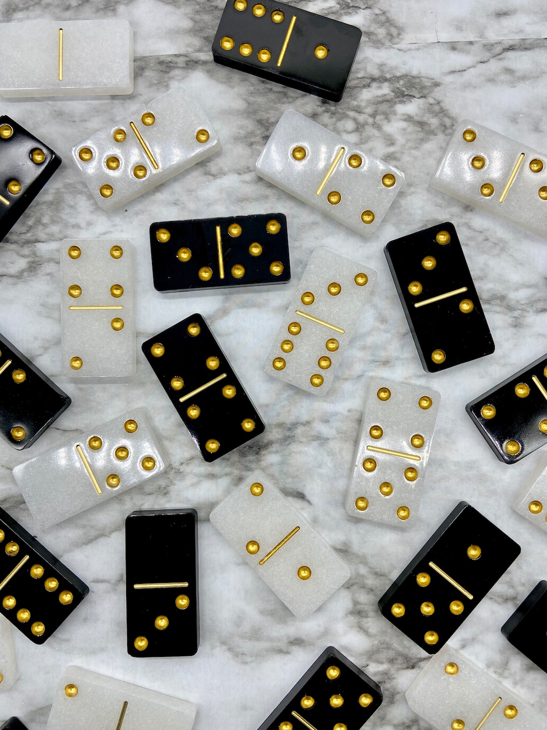 Custom Domino Set | Handmade Resin Dominoes | Game Night | Family Game ...