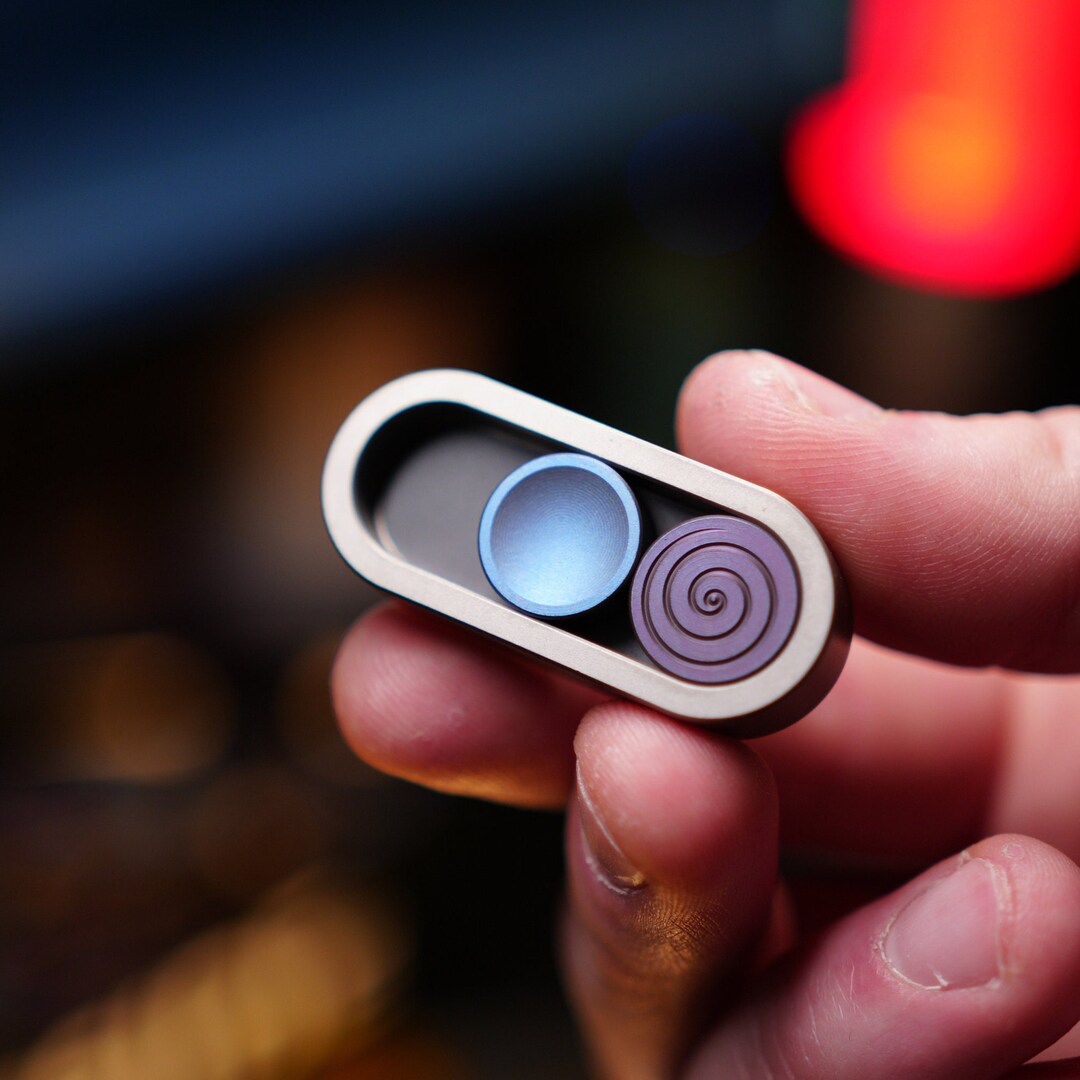 Slider 3.0 Titanium Fidget Haptic Toy Customisable With Different ...