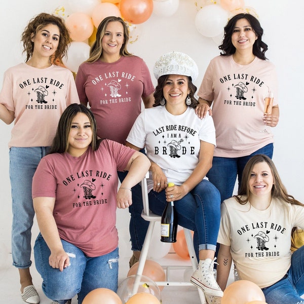 Last Ride Bachelorette Party Shirts - Etsy