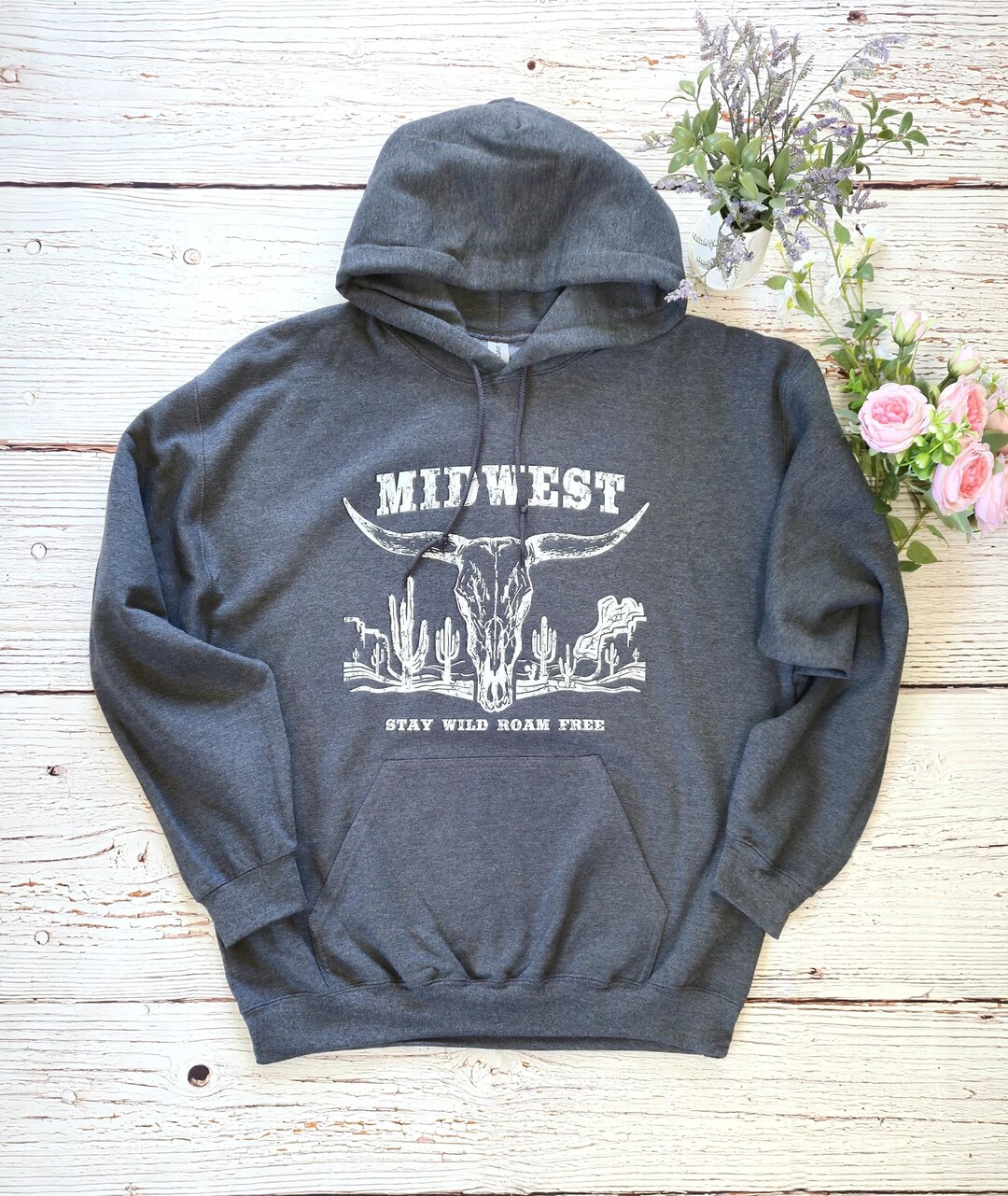 Midwest Desert Hooded Sweatshirt, Midwest Pride Hoodie, Longhorn ...