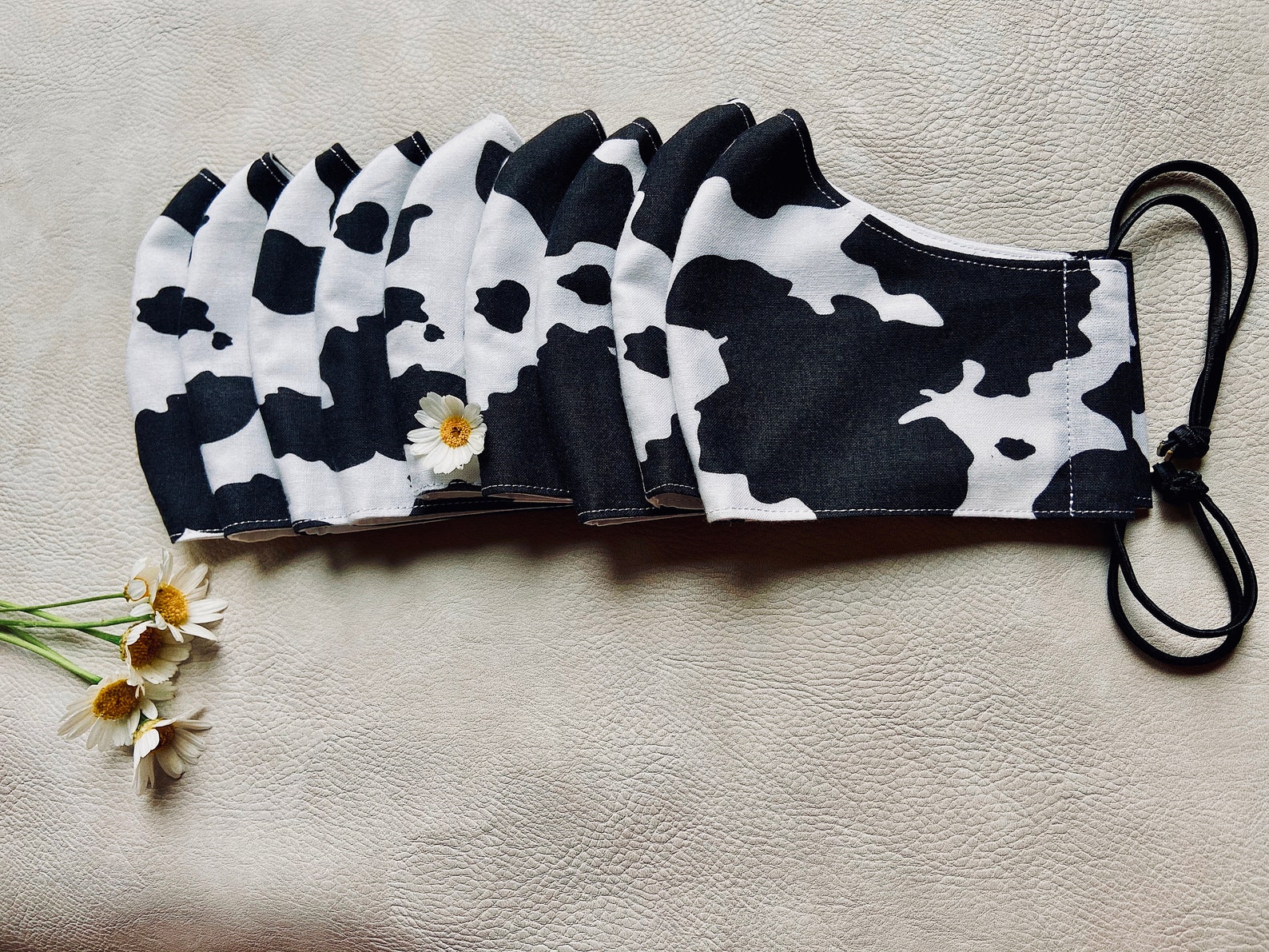 Cow Print Face Mask Machine washable eco friendly | Etsy