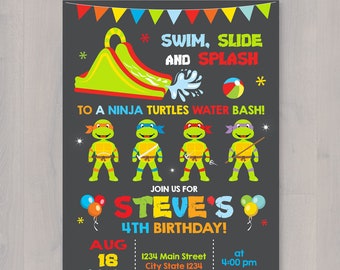 Ninja Turtles Water | Etsy