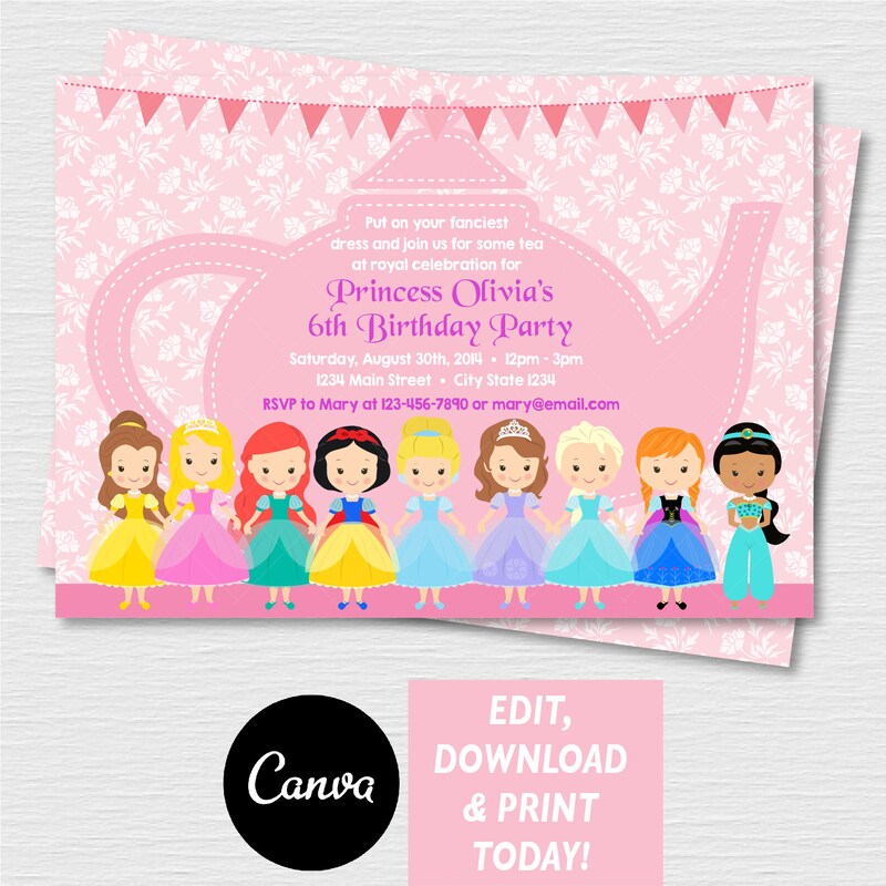 Princess Tea Party - Etsy