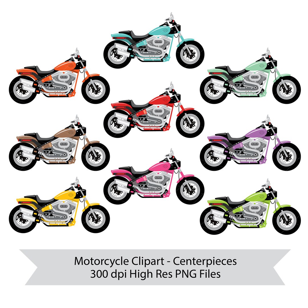 Motorcycle Centerpieces, Motorcycle Cake Topper, Motorcycle Decoration ...