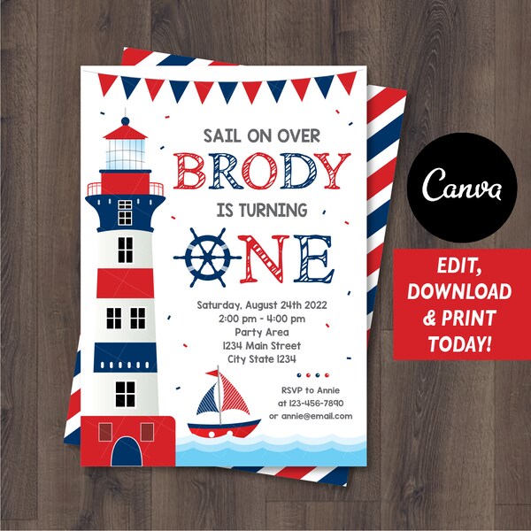 Nautical Birthday - Etsy