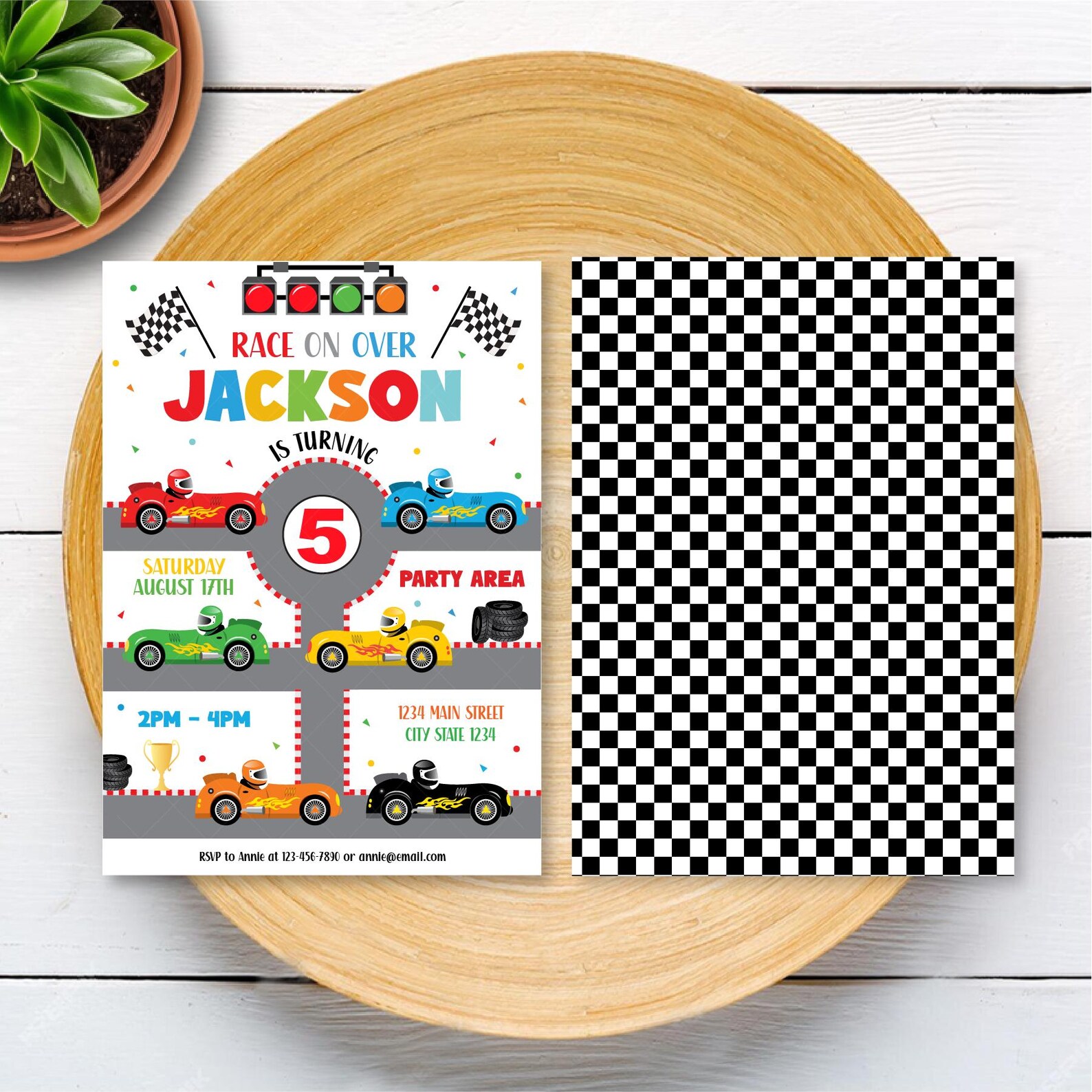Editable Race Car Birthday Invitation, Race Car Party, Racing Cars ...