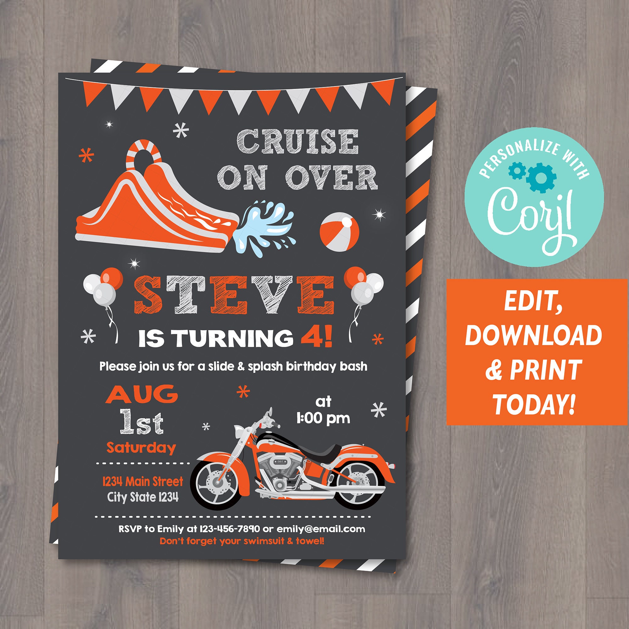 Motorcycle Birthday Party