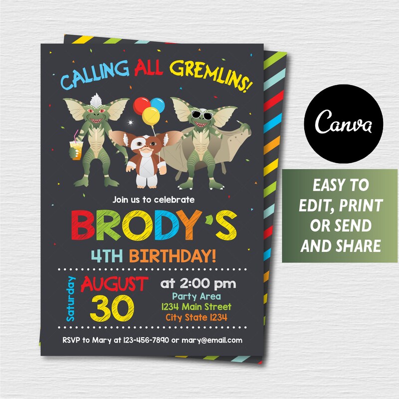 Gremlins Birthday Party - Etsy