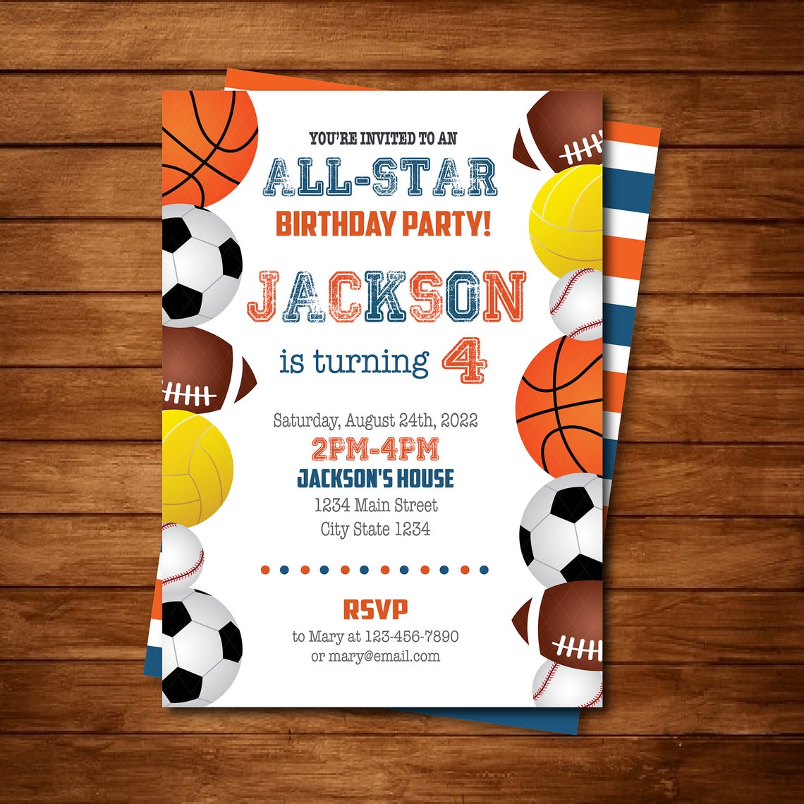Self Editable All-star Birthday Invitation All-star Party - Etsy