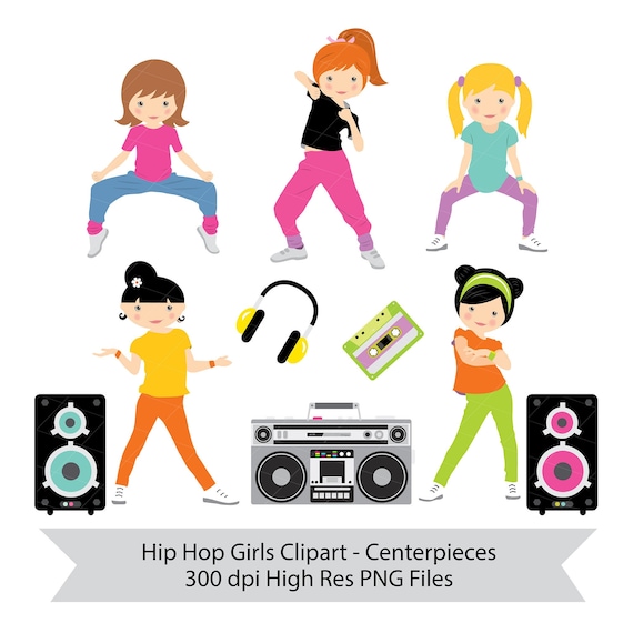 Kids Hip Hop Dance Clip Art